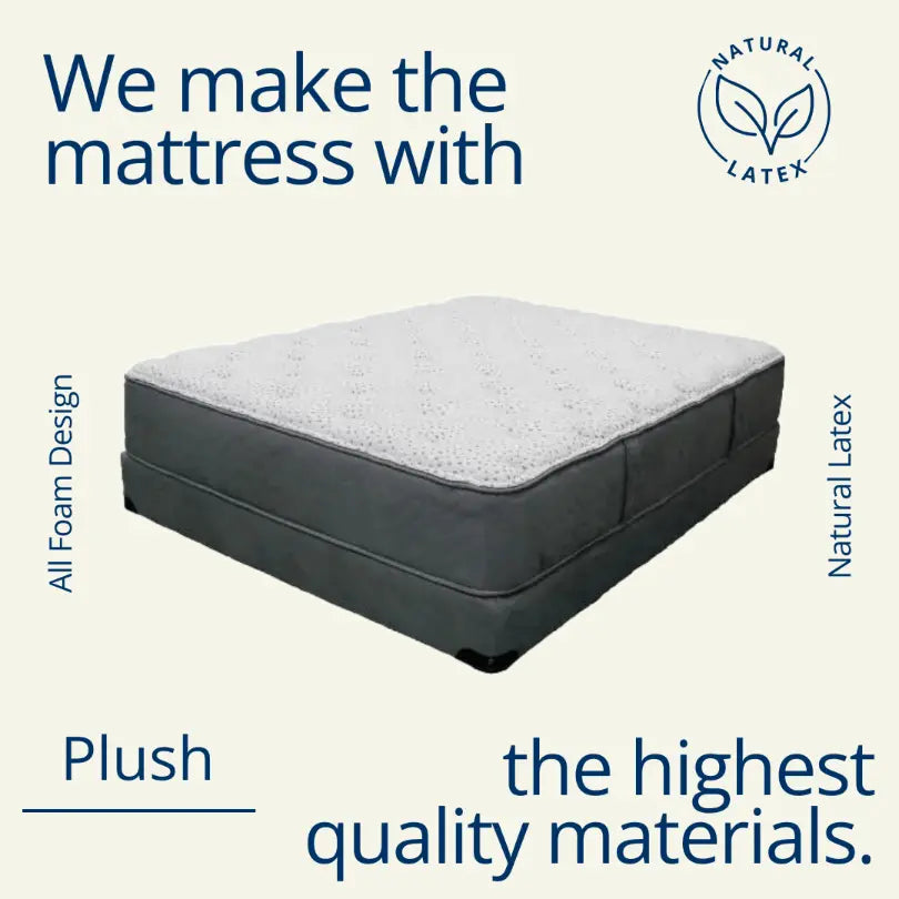 Plush latex mattress store